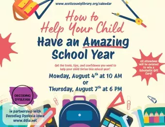 How to Help Your Child Have an Amazing School Year | Scott County Iowa